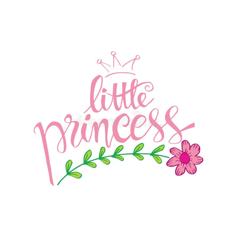 Pequeñas Letras De La Princesa Stock de ilustración - Ilustración de ...