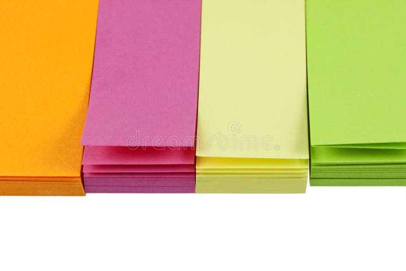 Pequeñas Notas De Post-it Coloridas Foto de archivo - Imagen de copia ...