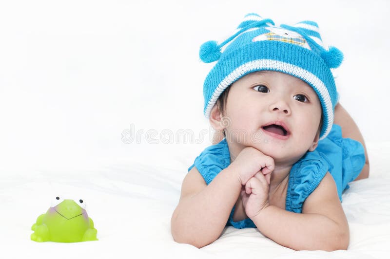 Pequeño bebé imagen de archivo. Imagen de muchacha, feliz - 19563109