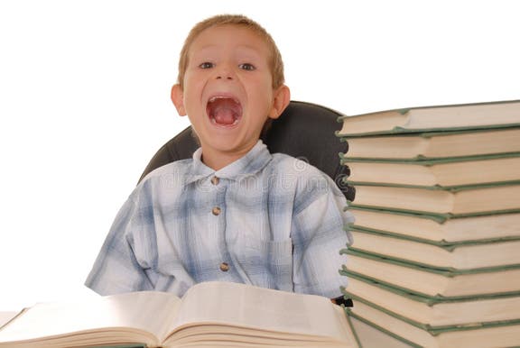 Pequeño Einstein once foto de archivo. Imagen de lectura - 1051768