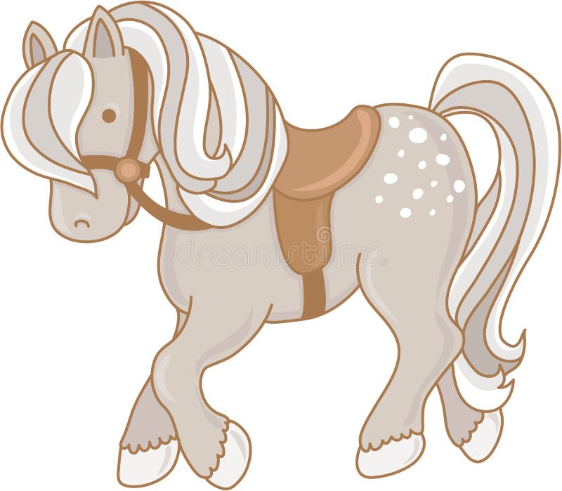 Pequeño potro ilustración del vector. Ilustración de frenillo - 19519544