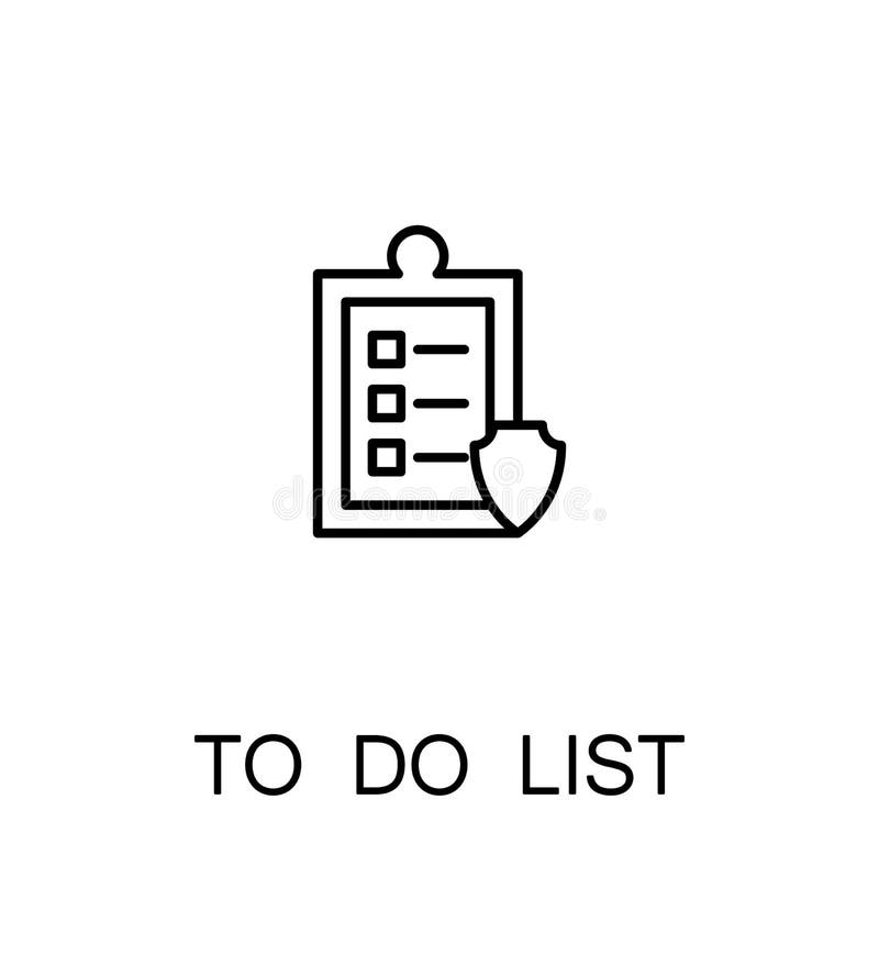 Per Fare L'icona Della Lista Illustrazione Vettoriale - Illustrazione ...