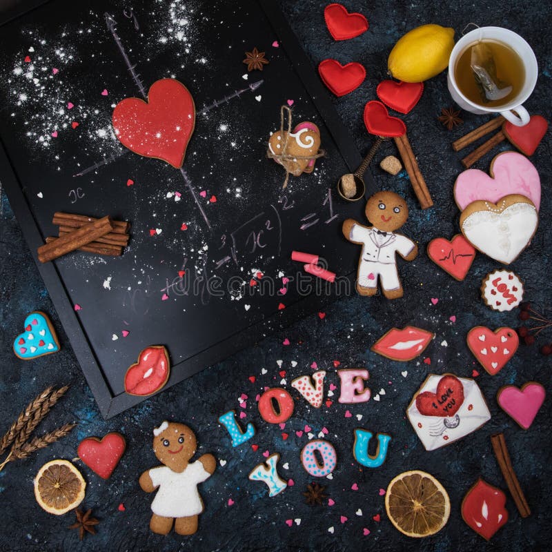 Per La Matematica, Cuori, Formula Di Amore Fotografia Stock - Immagine ...