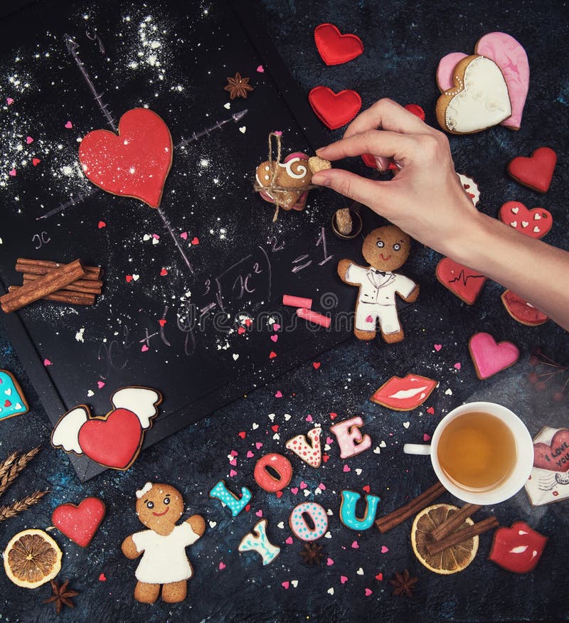 Per La Matematica, Cuori, Formula Di Amore Immagine Stock - Immagine di ...