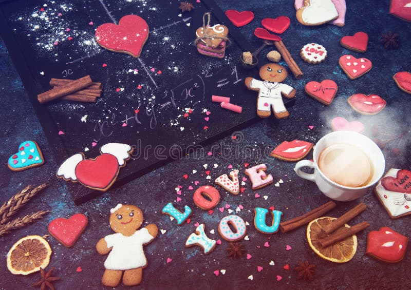 Per La Matematica, Cuori, Formula Di Amore Immagine Stock - Immagine di ...