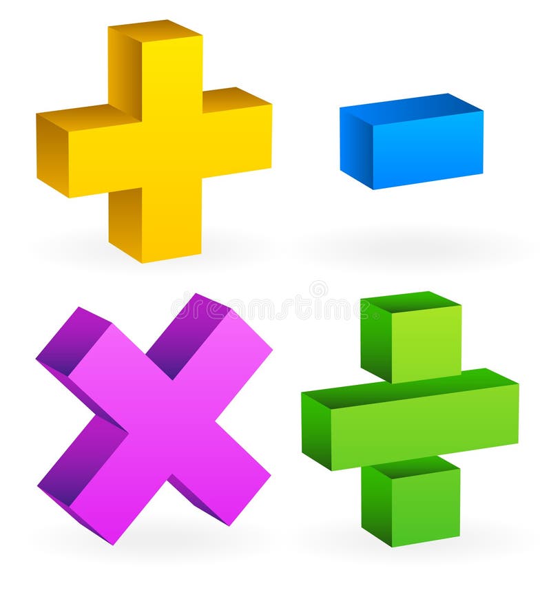 Per La Matematica, Simboli Di Matematica Illustrazione Vettoriale ...