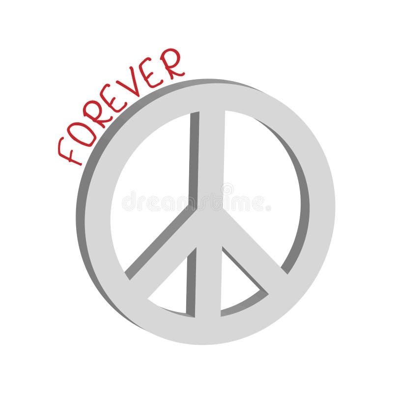 Per Sempre Concetto Di Pace Illustrazione di Stock - Illustrazione di ...