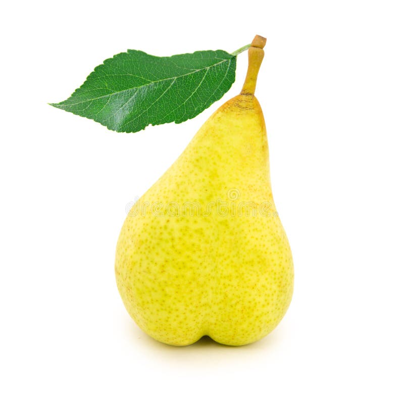 Pera Verde Isolada No Fundo Branco Foto de Stock - Imagem de isolado ...