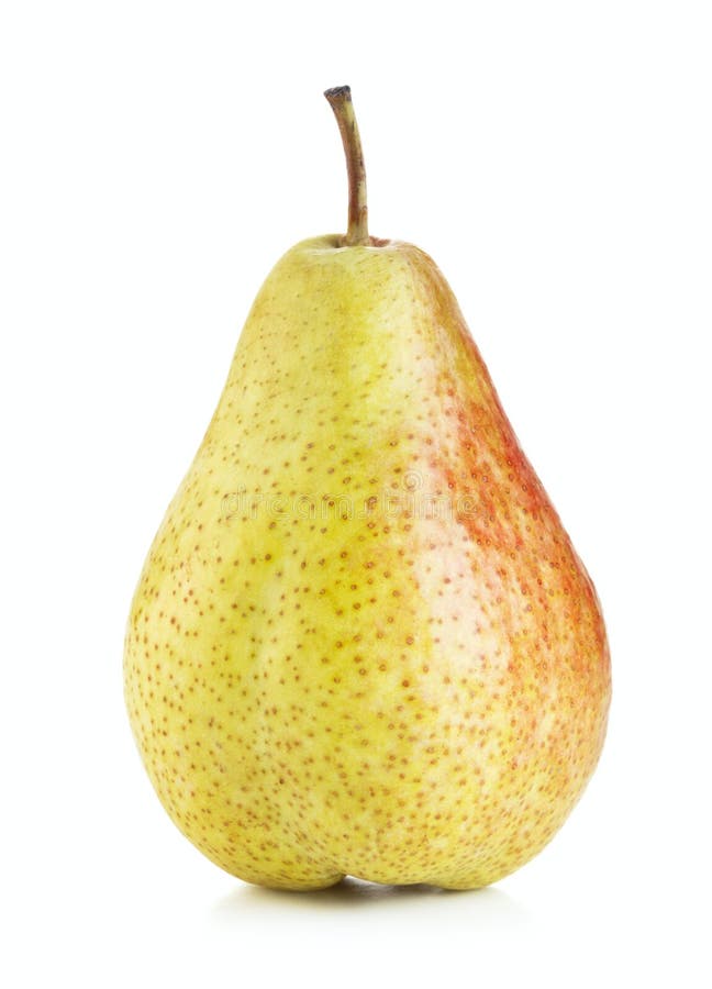Pera Aislada En El Fondo Blanco Foto de archivo - Imagen de estudio ...