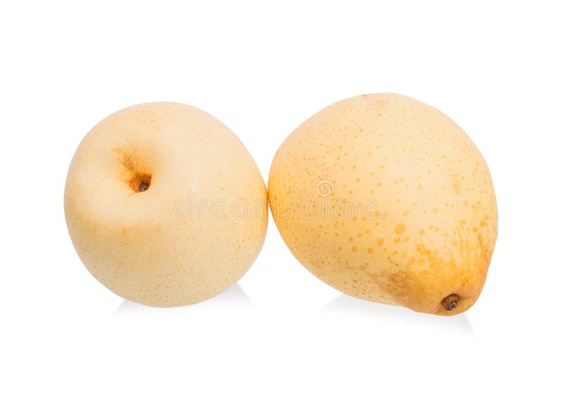 Pera Chinesa Isolada No Fundo Branco Imagem de Stock - Imagem de ...