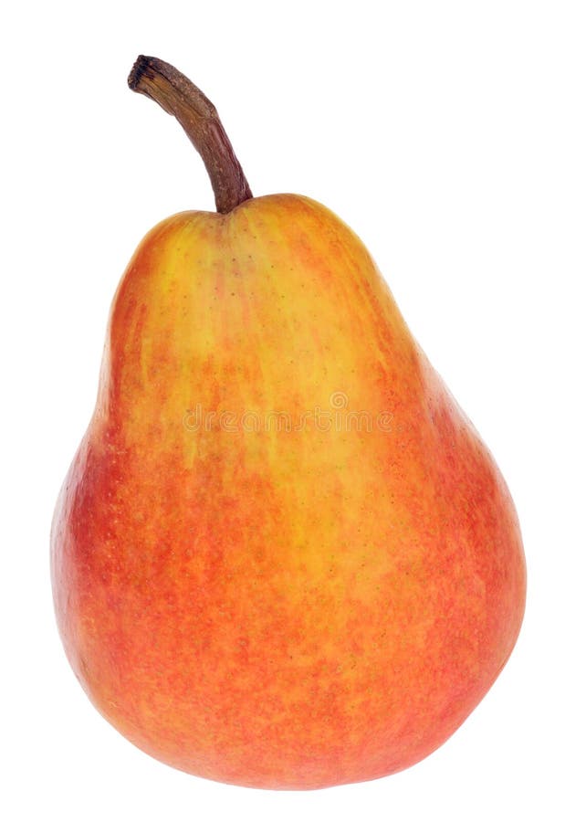 Pera De Bartlett Roja Aislada En Blanco Foto de archivo - Imagen de ...