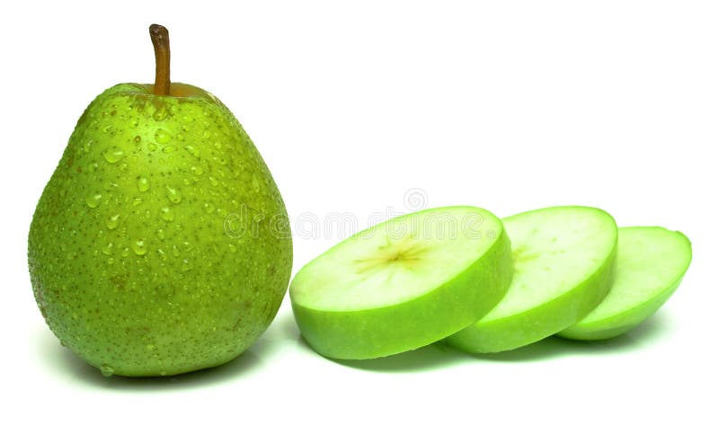 Pera e mela immagine stock. Immagine di freschezza, acqua - 5001807