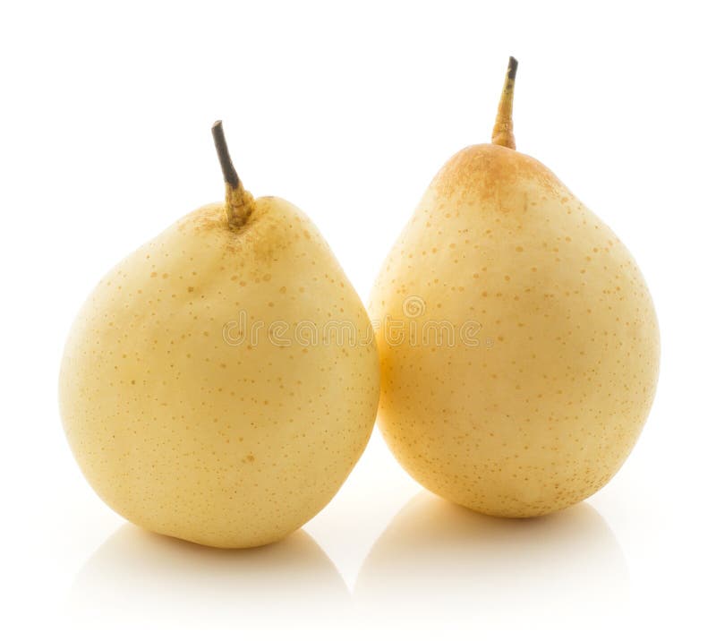 Pera Fresca Nashi Aislado En Blanco Foto de archivo - Imagen de coreano ...