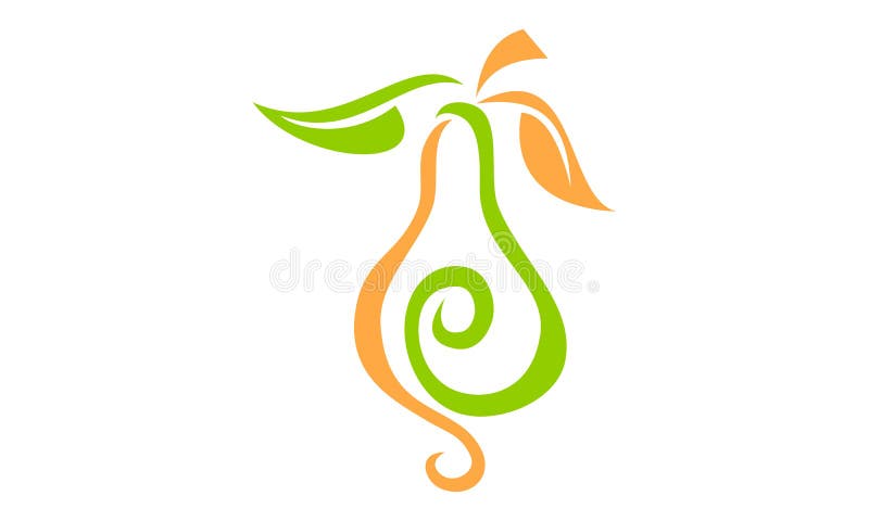 Logotipo da pera ilustração do vetor. Ilustração de nave - 124039642
