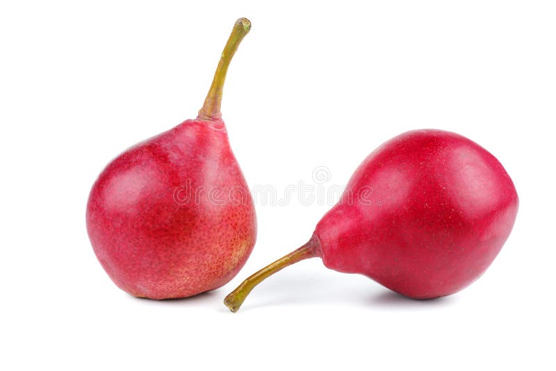 Pera roja dos foto de archivo. Imagen de maduro, sano - 152218042
