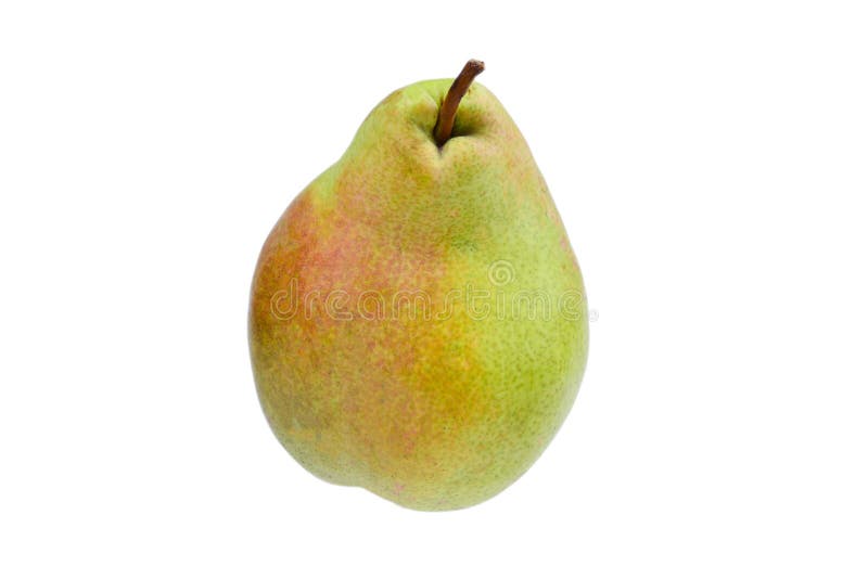 Pera Verde Isolada No Fundo Branco Foto de Stock - Imagem de frescor ...