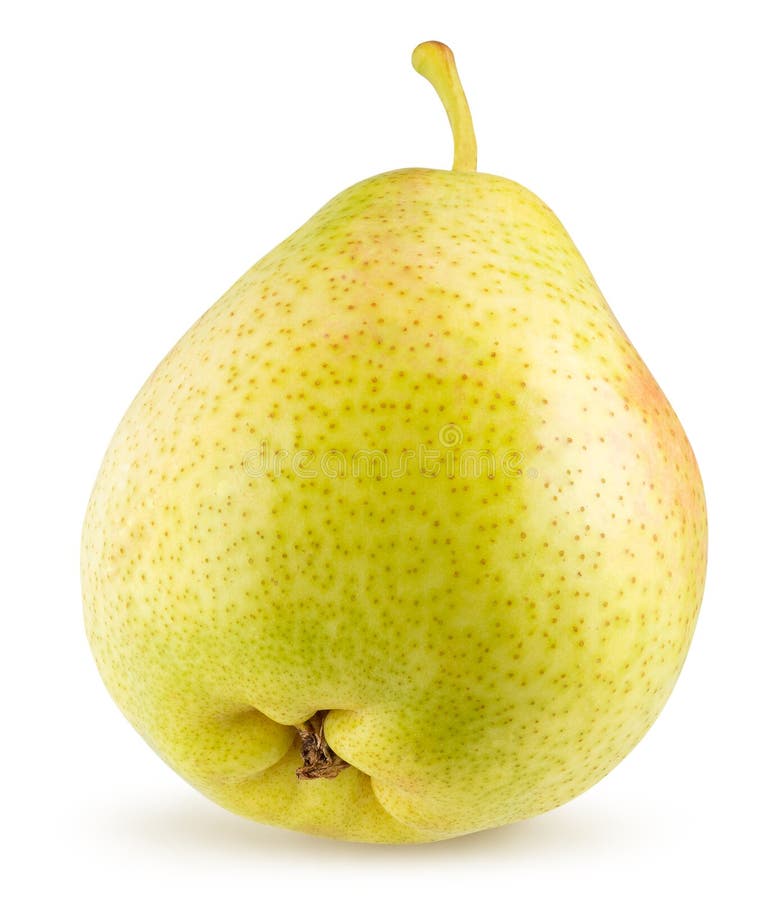 Pera Verde Isolada Sobre Fundo Branco Imagem de Stock - Imagem de verde ...