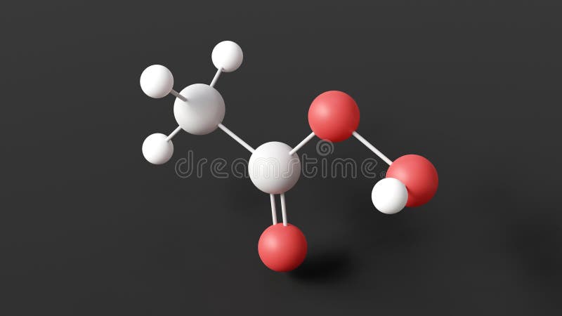 Hydrogen Peroxide Molecule, Structural Chemical Formula, Ball-and-stick ...