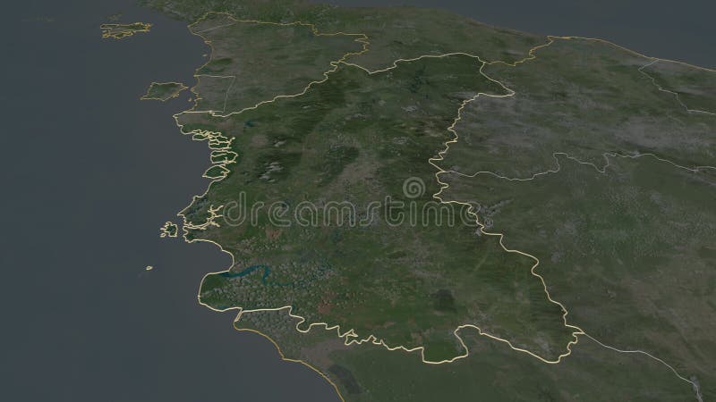 Perak, Malaysia - Outlined. Satellite Stock Illustration - Illustration ...