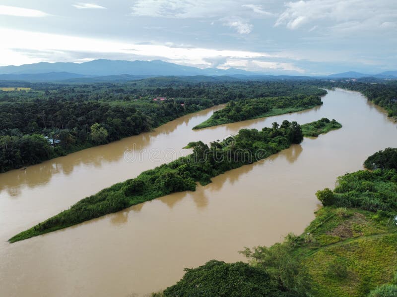Perak river high sky view stock image. Image of perak - 322803119