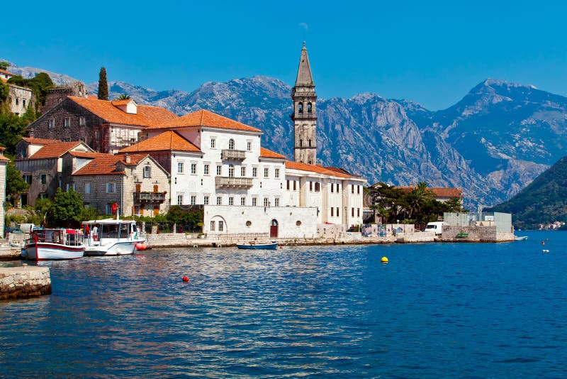 Perast, the City by the Sea Stock Photo - Image of inside, cathoilc ...