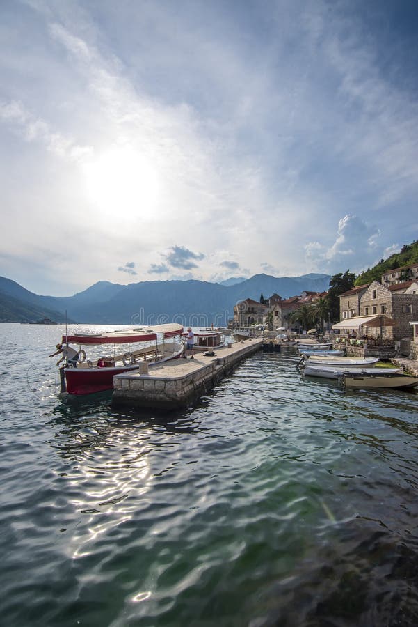 Perast is an Old Town in the Bay of Kotor in Montenegro Editorial Stock ...