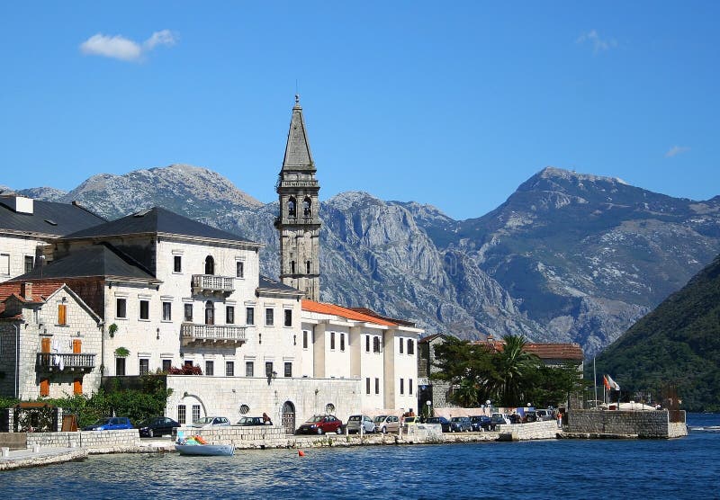 Perast Village Near Kotor in Montenegro Stock Photo - Image of ...