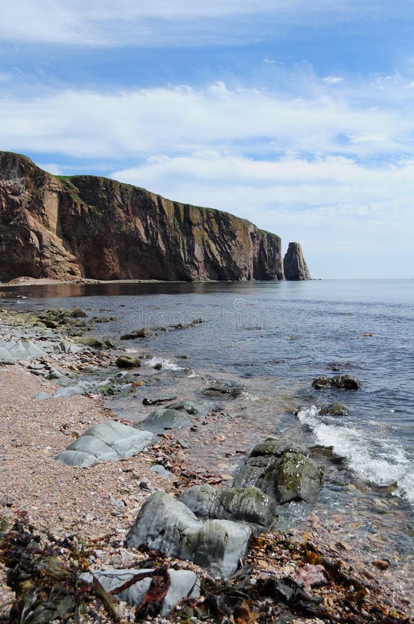 Perce Rock, Gaspesie stock image. Image of canada, rocks - 29407299