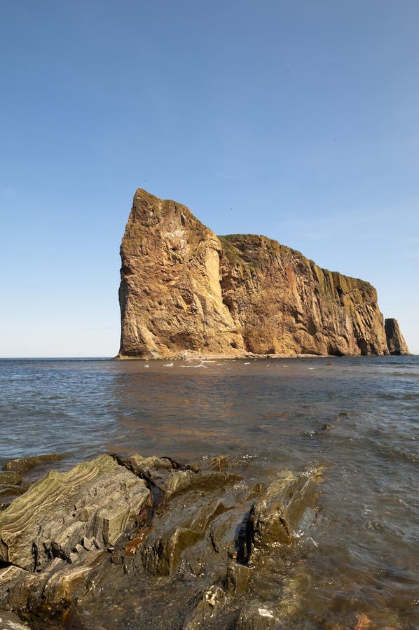 Perce Rock Scenic stock image. Image of national, gaspe - 29392513
