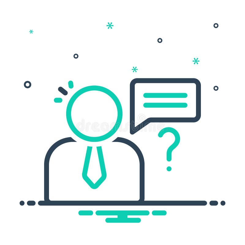 Mix Icon for Perceive, Understand and Deem Stock Vector - Illustration ...