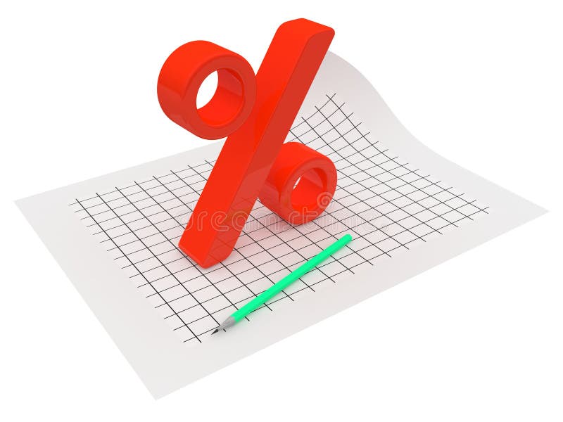 Percent stock illustration. Illustration of percentage - 22254163