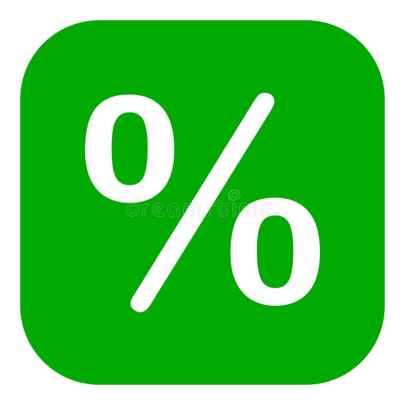 Percent and app icon stock vector. Illustration of vector - 233780868