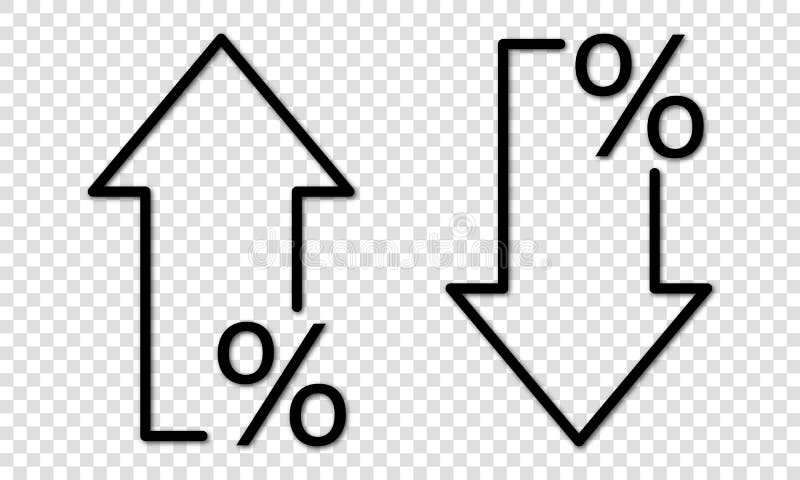 Percent Pie and Arrow Charts. Vector Percentage Infographics Stock ...