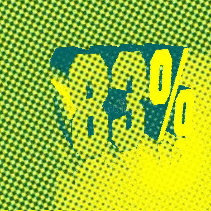 83 , 83 Percent As a 3D Illustration, 3D Rendering Stock Illustration ...