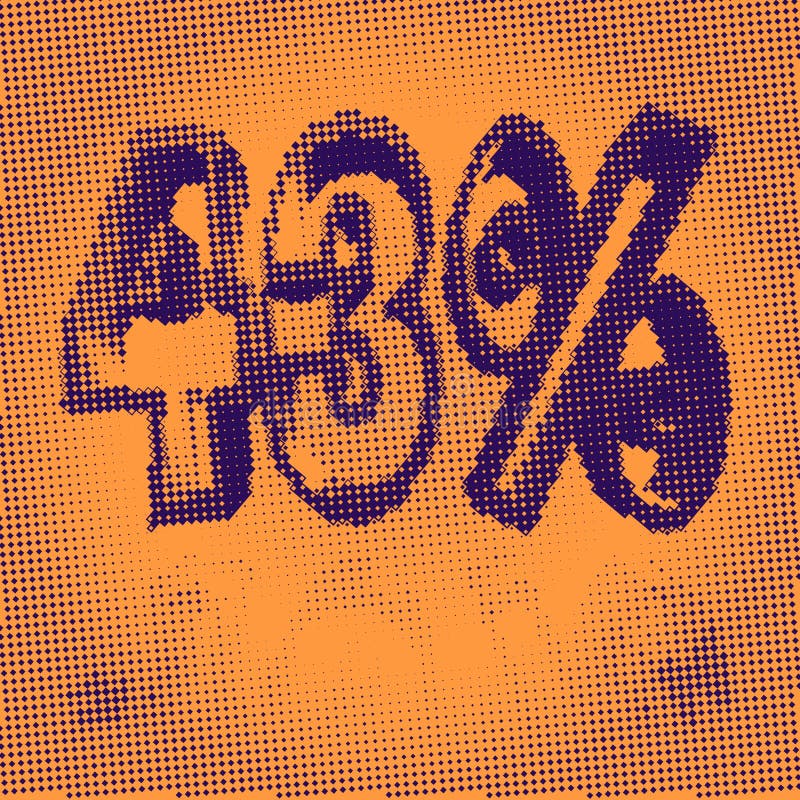 43 , 43 Percent As a 3D Illustration, 3D Rendering Stock Illustration ...