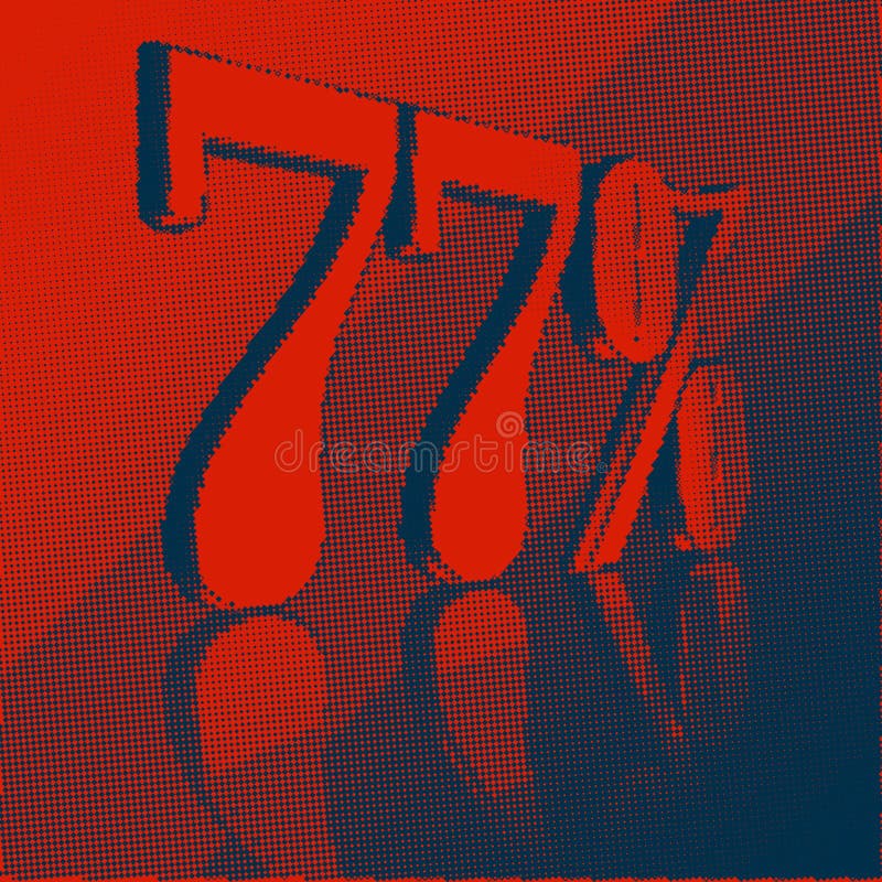 77 , 77 Percent As a 3D Illustration, 3D Rendering Stock Illustration ...