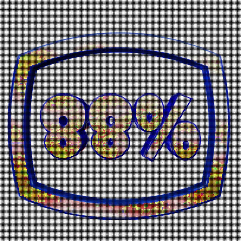 88 , 88 Percent As a 3D Illustration, 3D Rendering Stock Illustration ...