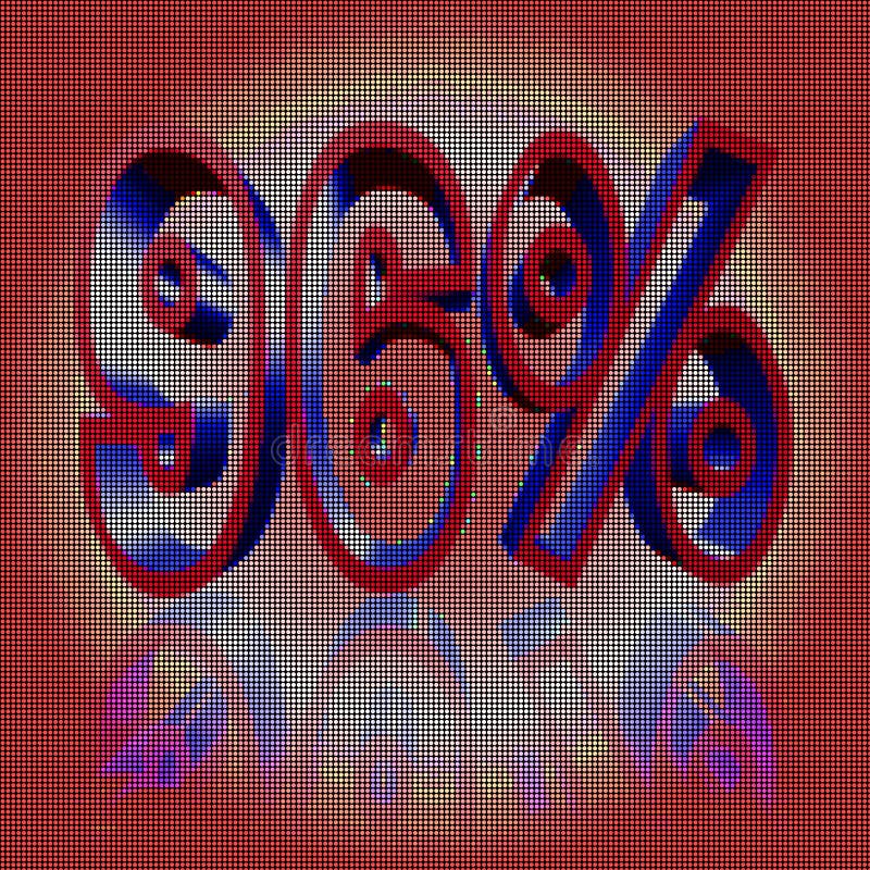 96 , 96 Percent As a 3D Illustration, 3D Rendering Stock Illustration ...