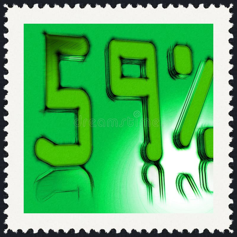 59 , 59 Percent As a 3D Illustration, 3D Rendering Stock Illustration ...