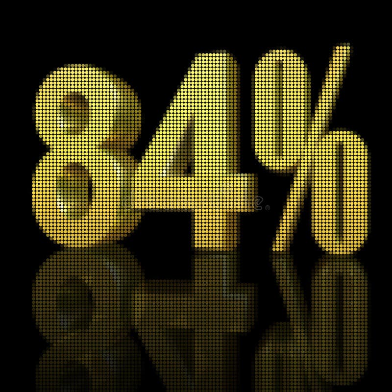 84 , 84 Percent As a 3D Illustration, 3D Rendering Stock Illustration ...