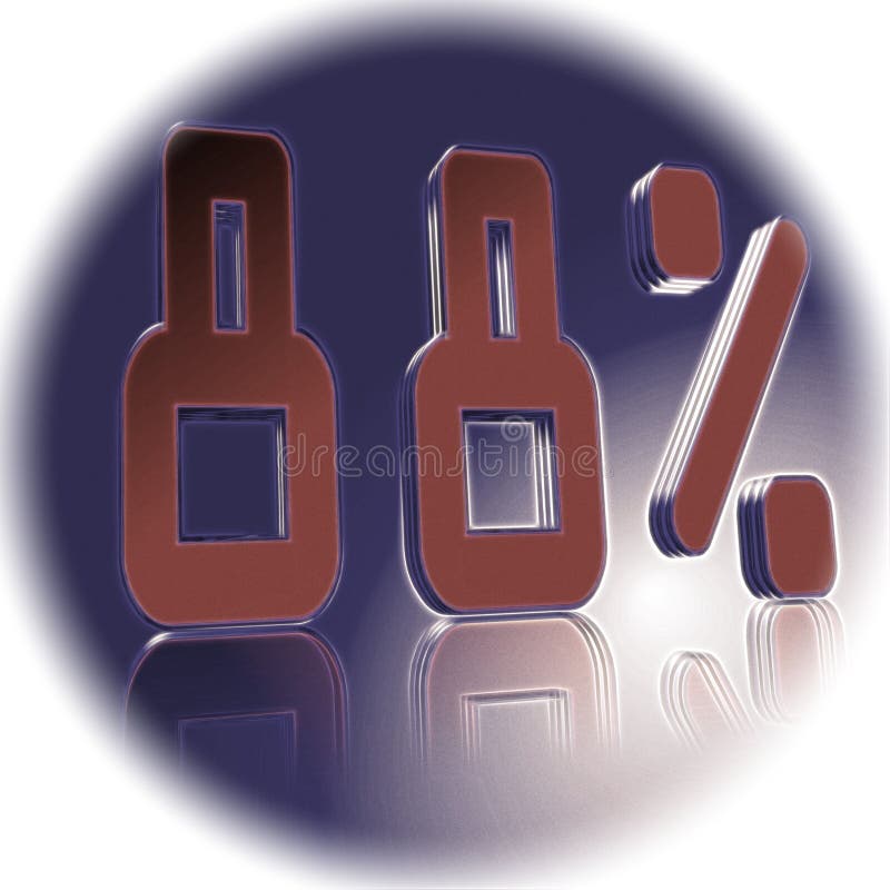 88 , 88 Percent As a 3D Illustration, 3D Rendering Stock Illustration ...