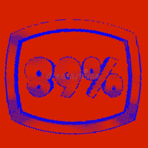 89 , 89 Percent As a 3D Illustration, 3D Rendering Stock Illustration ...