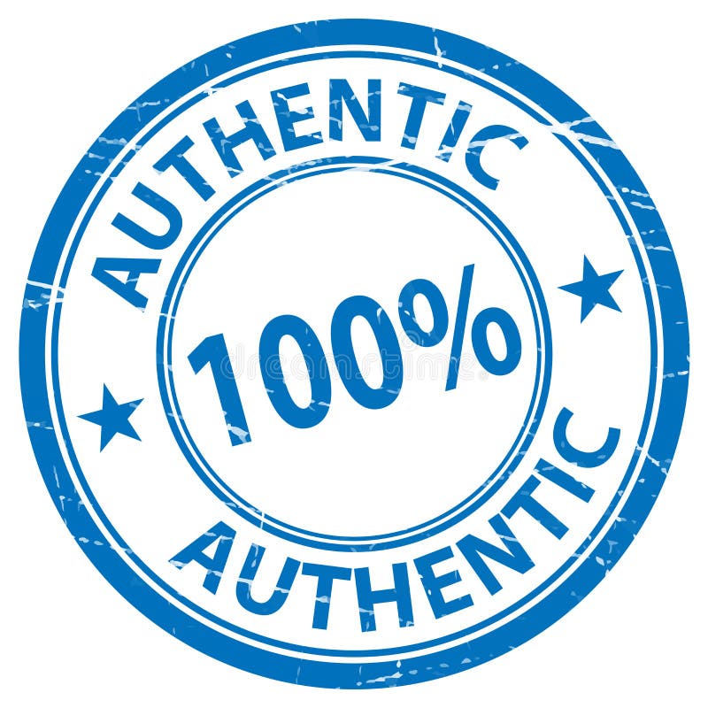 100 Percent Authentic, Rubber Stamp, Vector Illustration Stock Vector ...
