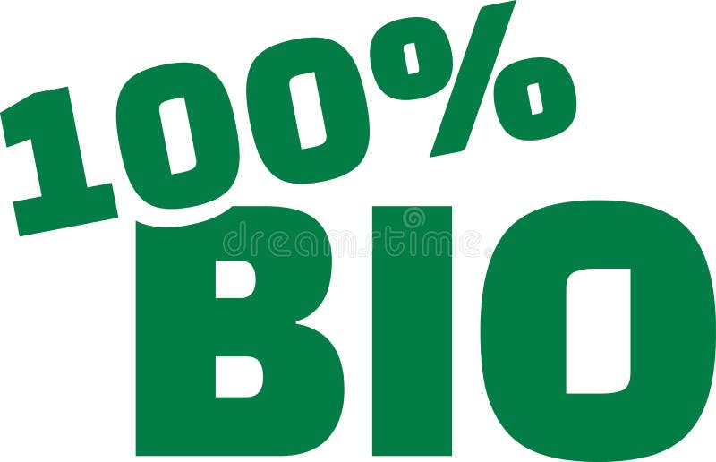 100 percent bio stock vector. Illustration of ecology - 107144158