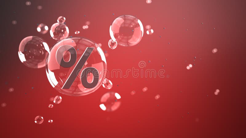 Percent Bubble stock illustration. Illustration of reasonable - 193309930
