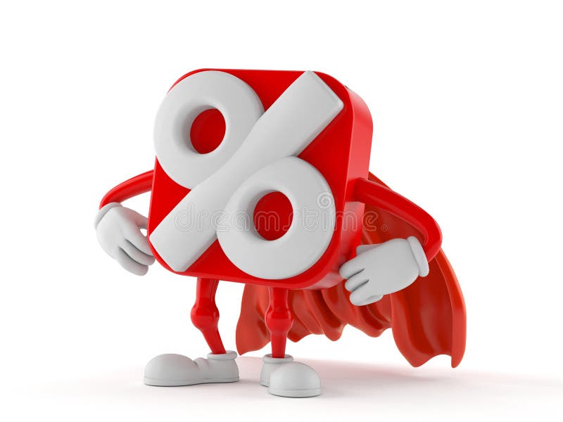 Percentage Character Hero Stock Illustrations – 18 Percentage Character ...