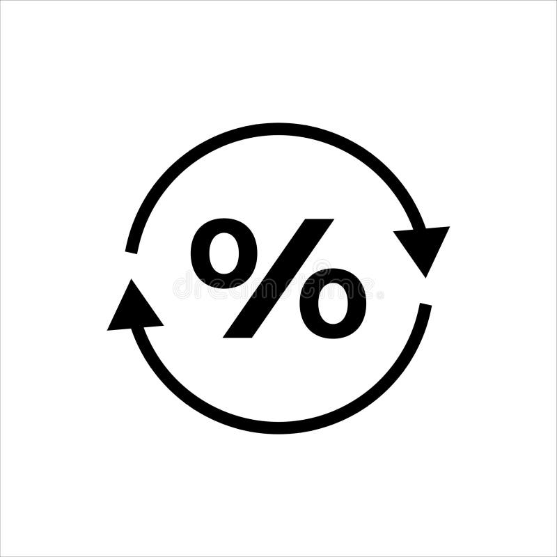 Percent Commission Change Icon Cashback Stock Vector - Illustration of ...