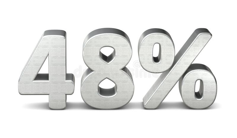 48 Percent stock illustration. Illustration of increment - 2465940
