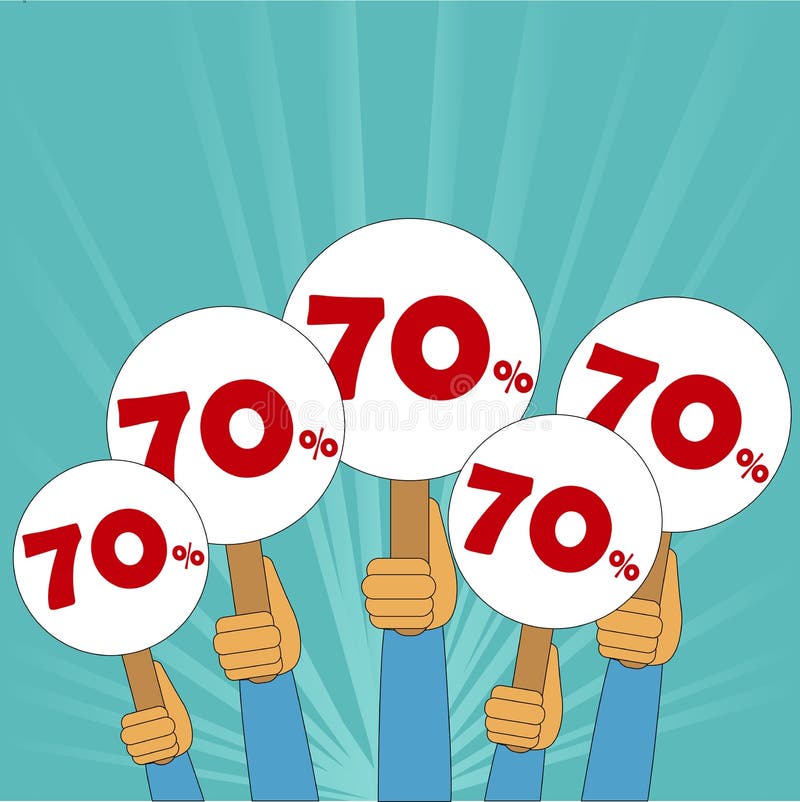 70 percent discount banner stock vector. Illustration of eighty - 86672127