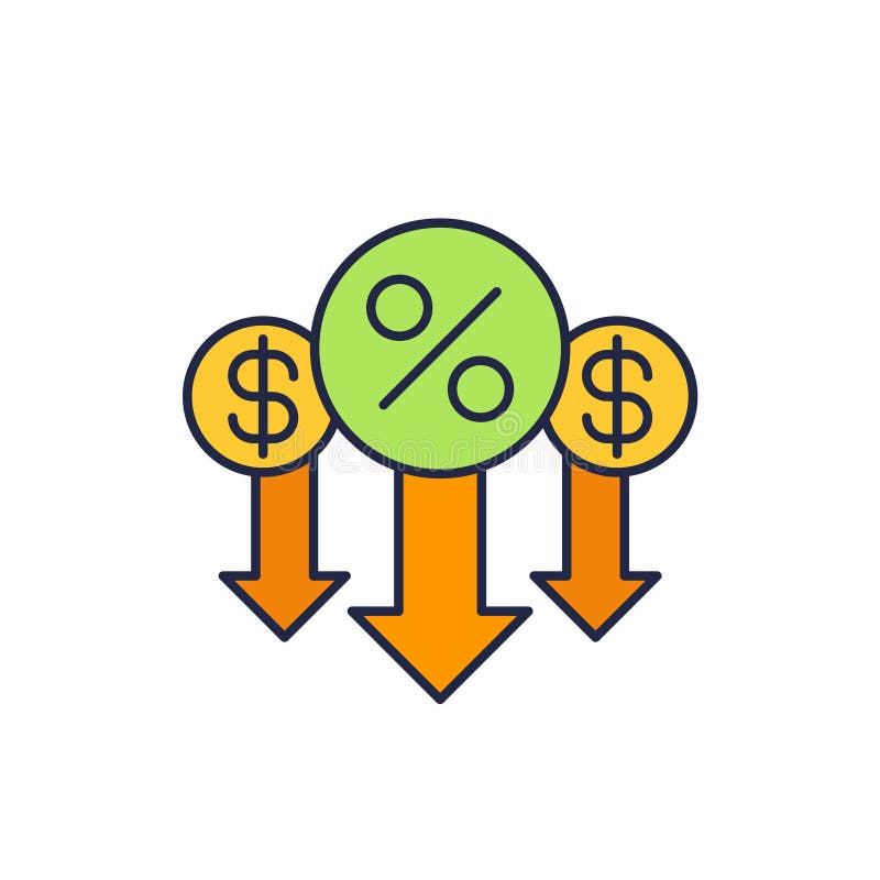 Cut Interest Rate Icon Stock Illustrations – 946 Cut Interest Rate Icon ...